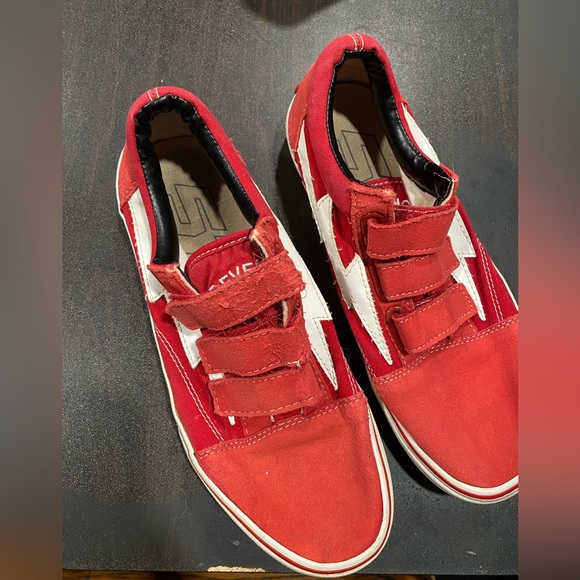 Vans | Shoes | Revenge X Storm Red Strap Sneakers | Poshmark